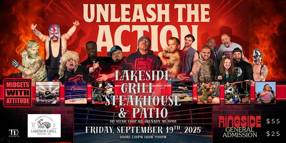 Midgets With Attitude Wrestling - Lakeside Grill in Grenada, MS | NewsBreak