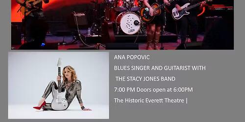 ANA POPOVIC BLUES SINGER AND GUITARIST WITH THE STACY JONES BAND ...