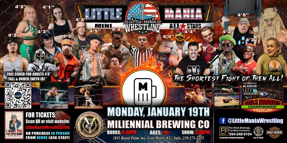 West Palm Beach, FL- Little Mania Mini Wrestling @ The Banyan Live ...