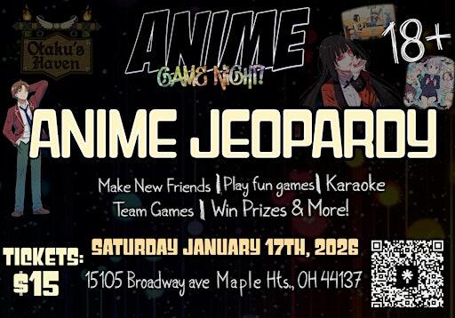 Anime Game Night: ANIME JEOPARDY | NewsBreak