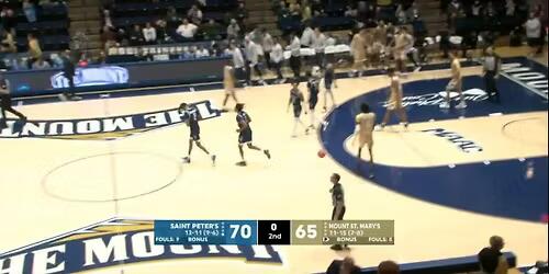 Saint Peter's Peacocks at Mount St Marys Mountaineers Mens Basketball ...