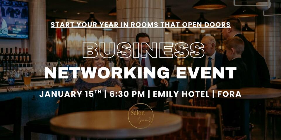 Chicago Business Networking Event @Emily Hotel | Fora Restaurant ...