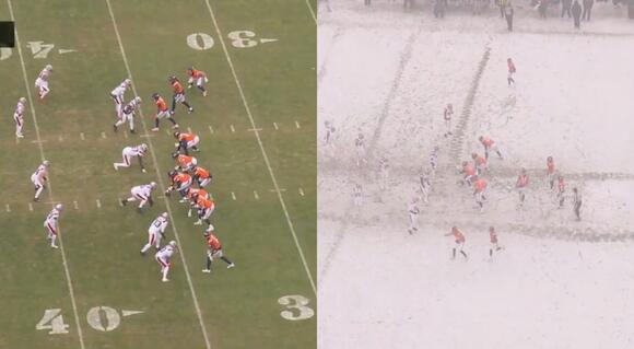 Time Lapse Of Snow From Broncos-Patriots AFC Championship Game Will ...