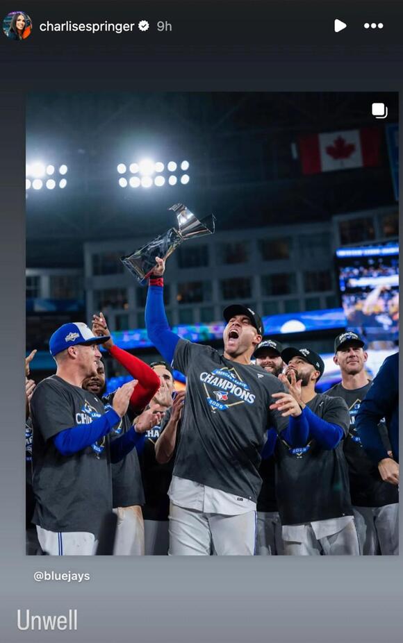 George Springer’s wife ‘unwell’ after Blue Jays star’s Game 7 ALCS ...