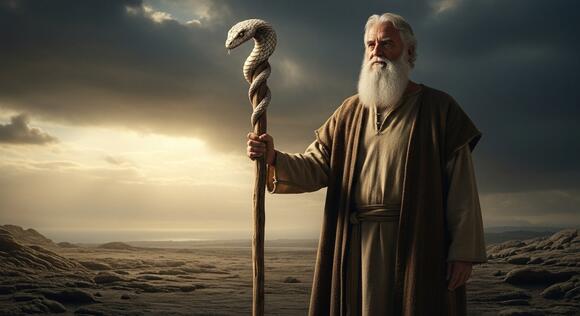 Moses wasn't just holding a stick; he was holding a frozen monster ...