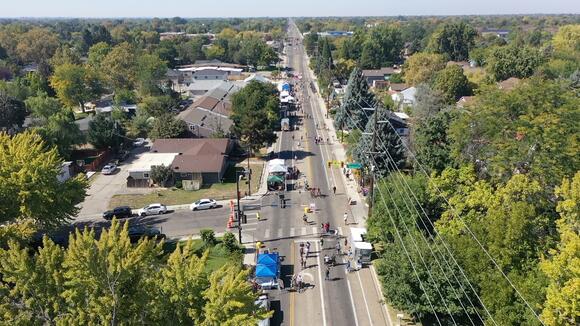 Open Streets closes down Ustick Road for a bicycle and pedestrian block ...