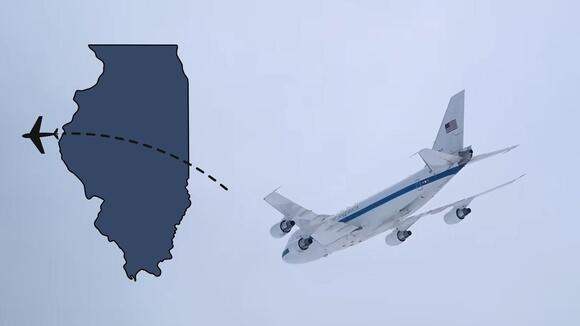 US Doomsday Plane Secretly Flew Directly Over Illinois This Week ...