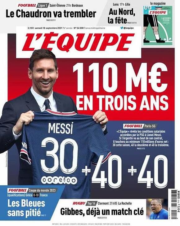 REVEALED: Lionel Messi's eye-watering PSG contract details are 'leaked ...