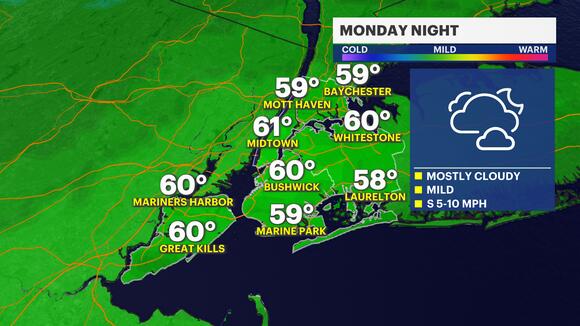 STORM WATCH: Cool and cloudy with mild temperatures for NYC; tracking ...