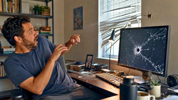 Apartment Resident Says a Bullet Came Through His Monitor and Missed ...