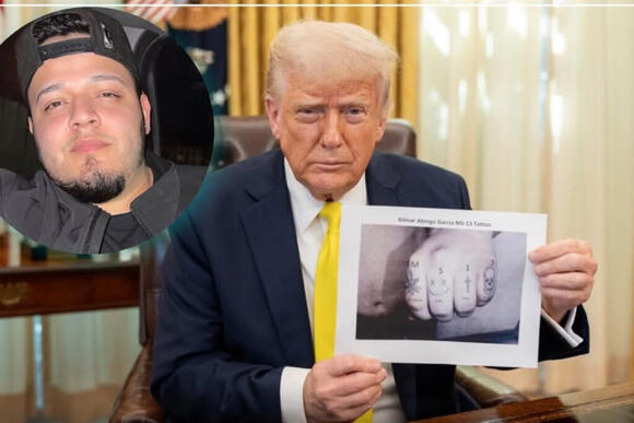 Donald Trump Argues With Reporter Over MS-13 Tattoo Photoshop Claims ...