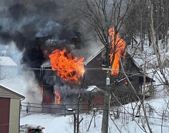 Crews battle dangerous North Huntingdon house fire in extreme cold ...