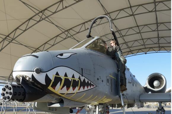 While piloting an A-10C Thunderbolt II, Captain Taylor Bye had to use ...