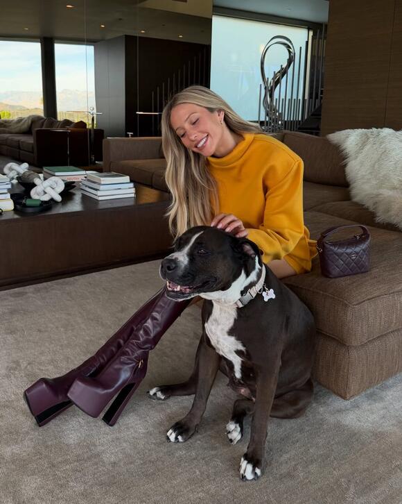 Alix Earle Serves Sunshine and Style in Tiny Mustard Sweater Dress ...