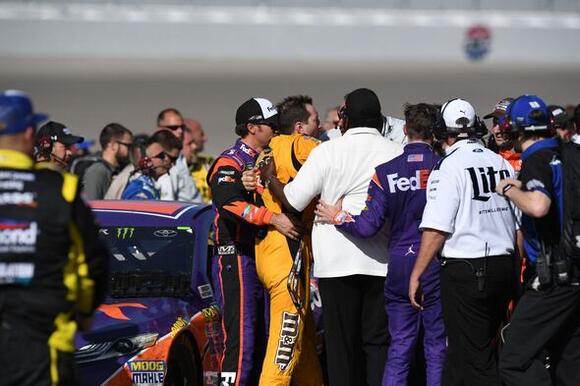Kyle Busch sucker-punched Joey Logano in infamous NASCAR brawl in Las ...