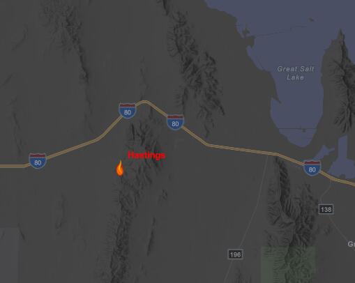 Hastings Fire burning 2500 acres in Tooele County - NewsBreak