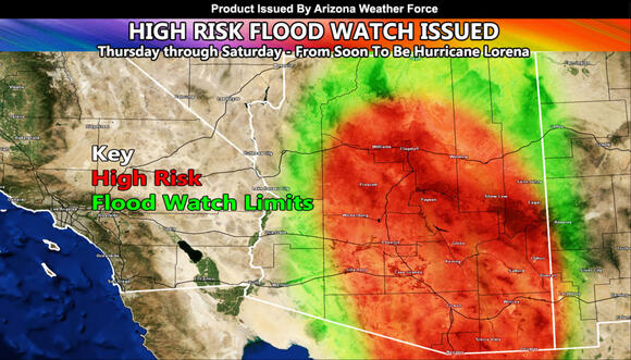 High Risk Flooding Expected Across Much of Arizona as Soon To Be ...