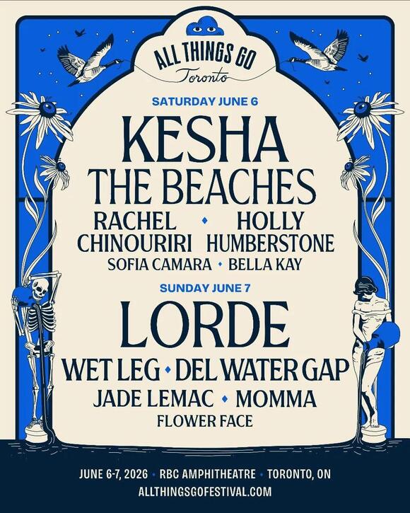All Things Go Toronto 2026 Lineup Announced Featuring Lorde, Kesha, Wet ...
