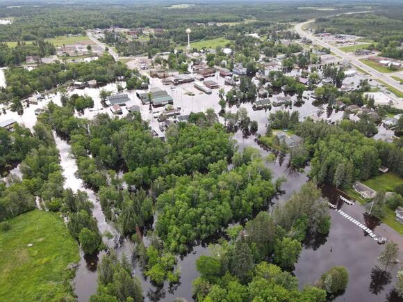 Photos: Small town of Cook underwater, emergency declared
