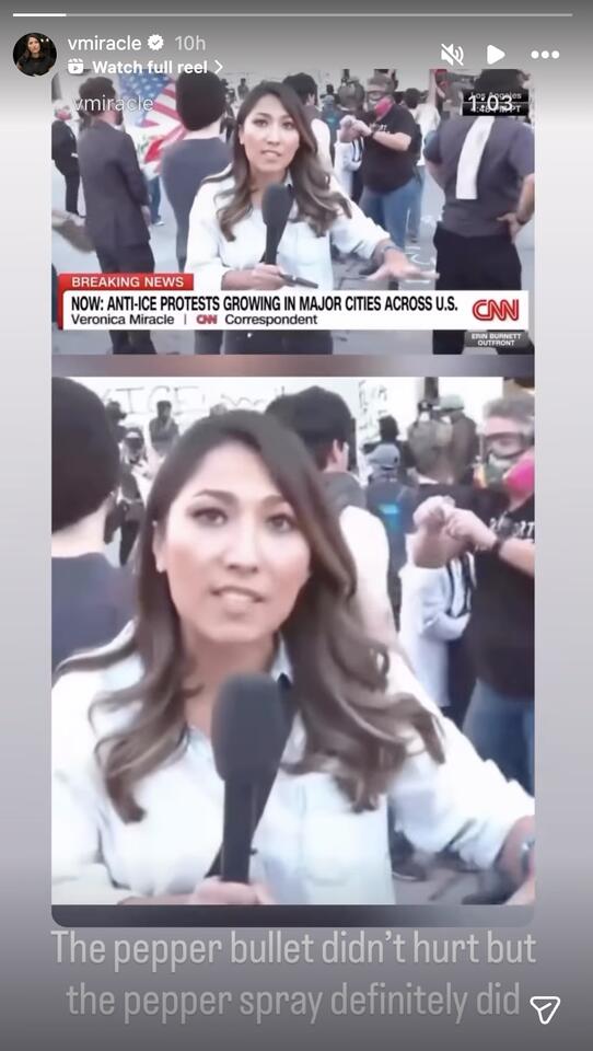 CNN’s Veronica Miracle Hit With Pepper-Spray Bullet on Live TV (VIDEO ...