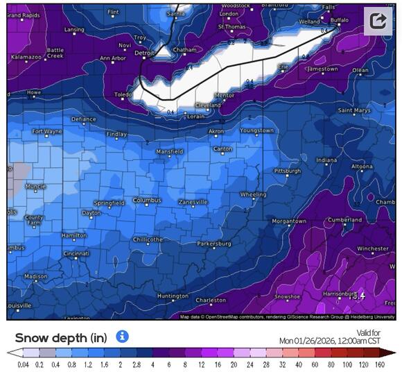 Measurable snowfall possible across Ohio this weekend - NewsBreak
