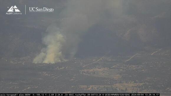 Forward rate stopped on 12-acre brush fire burning in Anza