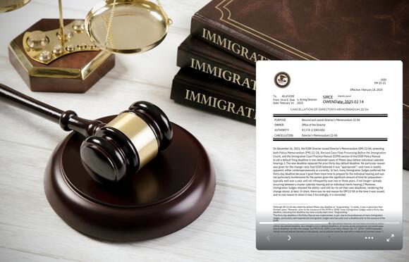 EOIR Reinstates 30-Day Filing Deadline, Reducing Time to Submit ...
