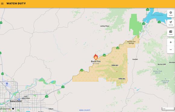 More evacuation orders issued for Borel Fire burning off the 178 ...