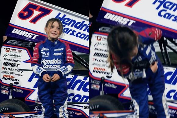 Kyle Larson’s 8-Year-Old Daughter Audrey Pays Tribute To Kyle Busch ...