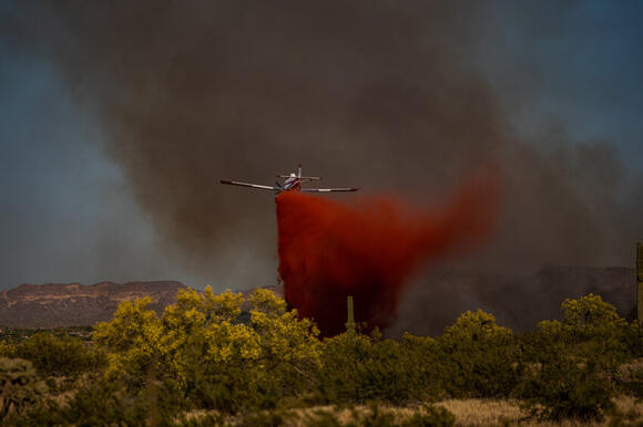 State, federal, local wildfire response training in Apache Junction