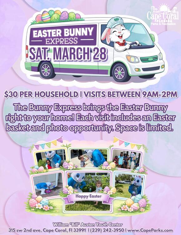 Bunny Express home visits on March 28 - NewsBreak