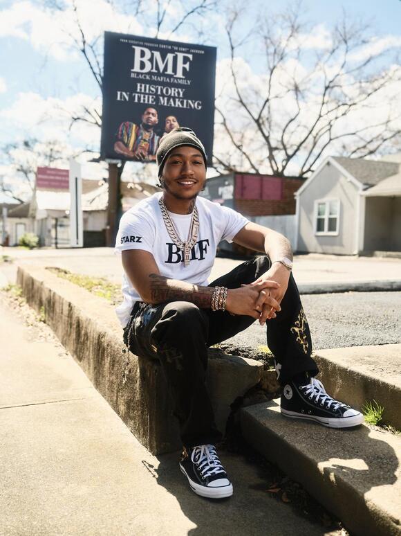 Lil Meech Poses At Atlanta ‘BMF’ Billboard, Reflects On His Famed ...