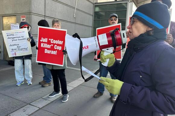 Former NYPD officer gets 3 to 9 years in prison for throwing a cooler ...