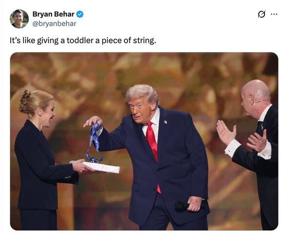 Trump's Peace Prize Participation Medal Spawned Memes That Are Funnier ...