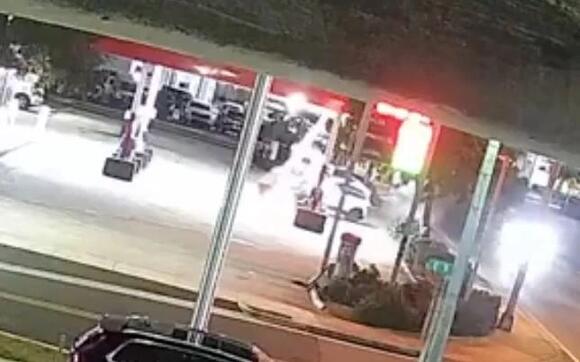 Wild Video Shows Rollover Crash At Florida Gas Station, Causing ...