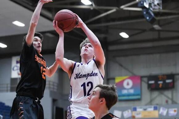 Top-seeded Hampden boys get past Skowhegan in A North quarterfinal