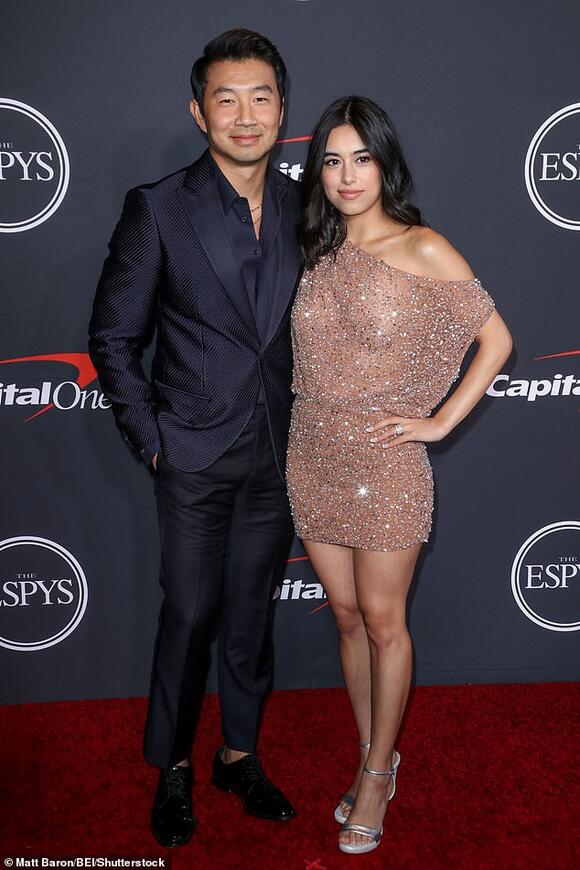 Simu Liu makes his red carpet debut with girlfriend Jade Bender at the ...