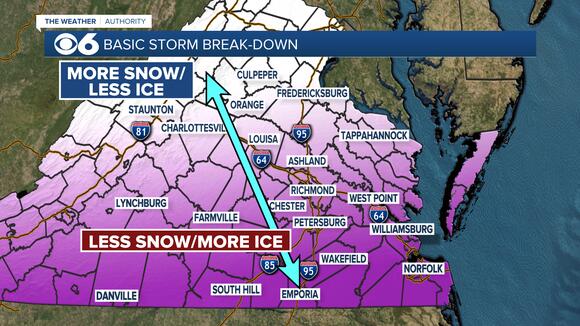Snow into Ice: Update on major winter storm expected in Virginia this ...