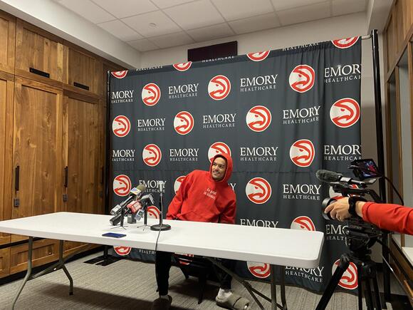 Trae Young was not involved in the Hawks end of Game 5 huddle - NewsBreak