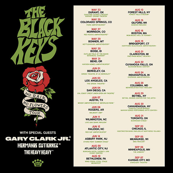 The Black Keys announce second “Leg of No Rain, No Flowers” Tour, will ...