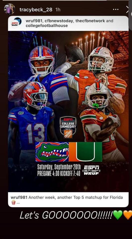 Carson Beck’s Mom Tracy Drops 2-Word Message Ahead of Thriling Miami-Florida Showdown in Week 4 ...