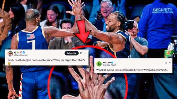 NBA Fans Stunned as Kawhi Leonard’s Massive Hand Makes 6’11” Kevin ...