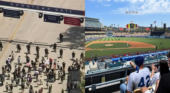 Drama Breaks Out At Dodger Stadium As ICE Goes Back And Forth With ...