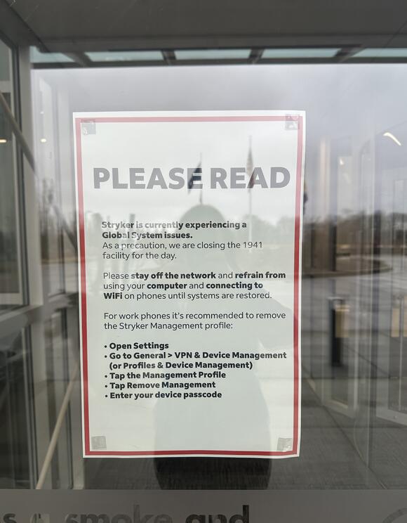 Stryker headquarters in Portage closes amid reported cyber attack ...