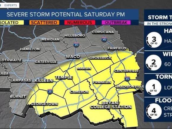 LIVE BLOG: Current weather conditions, heavy rain, possible severe ...