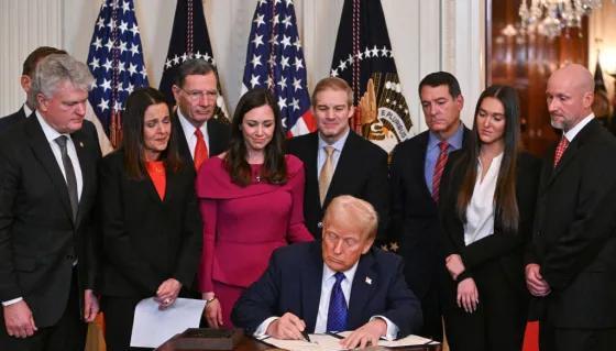 Trump Signs Laken Riley Act into Law, Honors Victim’s Family - NewsBreak