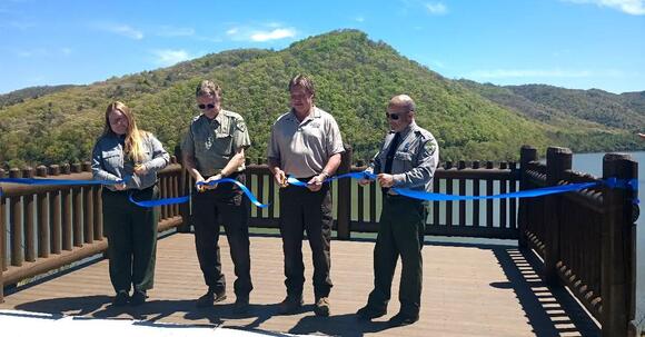 New Overlook Platform Unveiled Near Almost Heaven Swing at Bluestone Lake