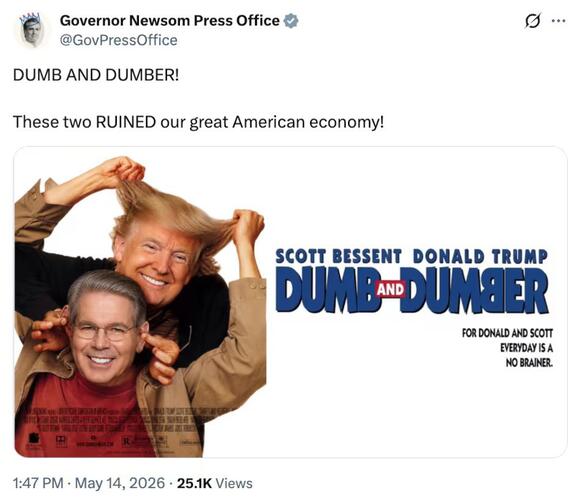 Newsom Brutally Brands Trump and Top Goon ‘Dumb and Dumber’ - NewsBreak