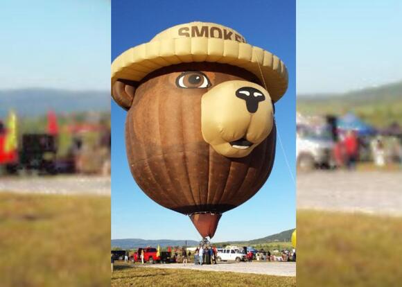 Giant Smokey Bear hot air balloon to launch at Cherry Festival in ...