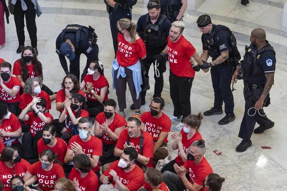 Thousands fill Washington’s streets to protest Israel’s war in Gaza ...